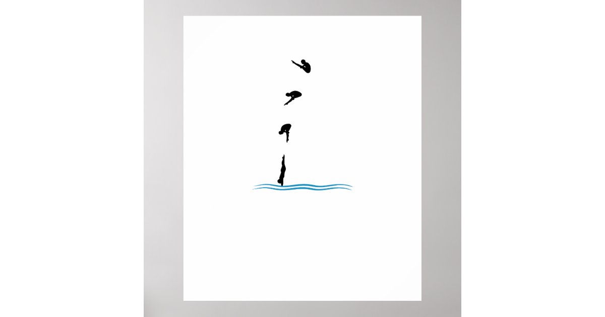 SPRINGBOARD DIVING POSTER | Zazzle