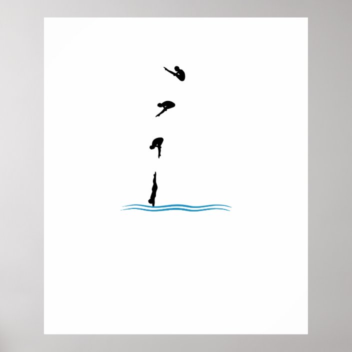 SPRINGBOARD DIVING POSTER | Zazzle.com