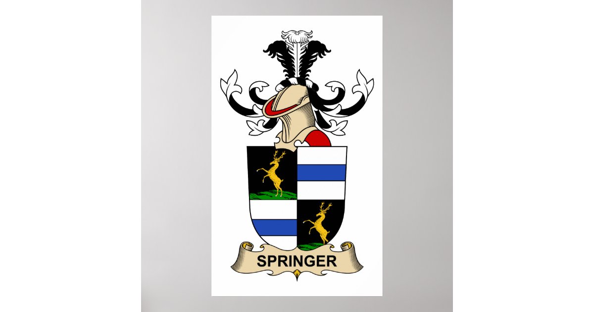 Springer Family Crest Poster | Zazzle