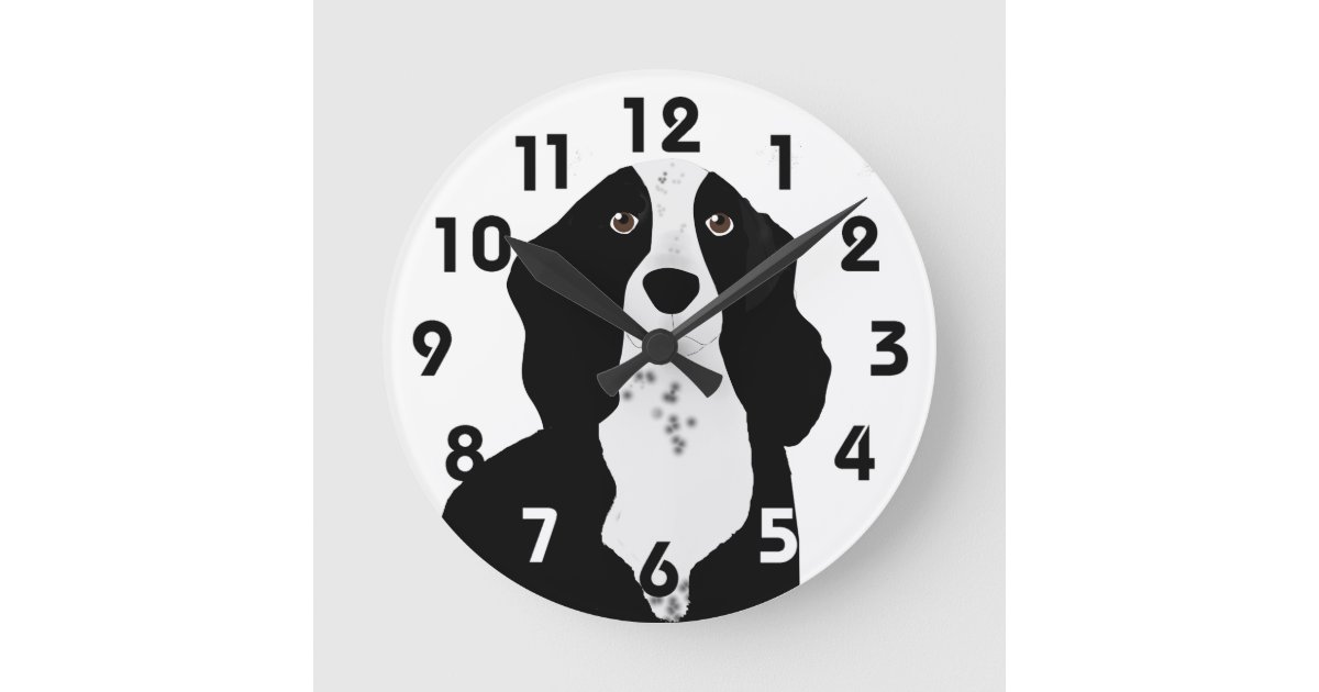 Springer Spaniel Wall Clock | Zazzle