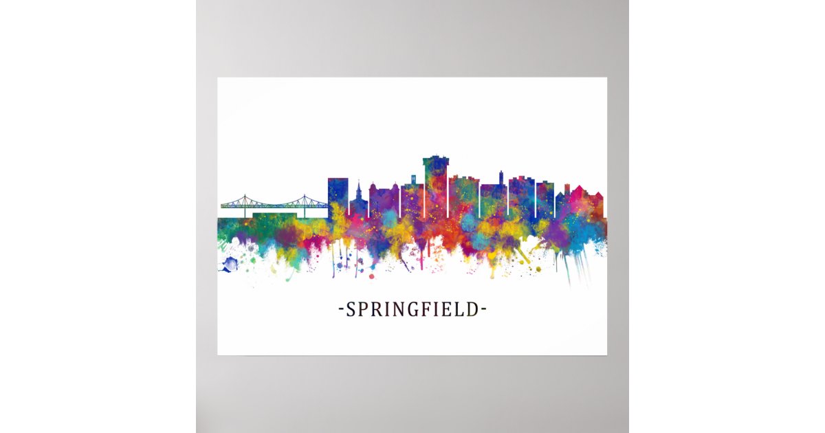 Springfield Missouri Skyline Poster | Zazzle
