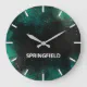 Springfield Time Zone Newsroom Wall Large Clock | Zazzle