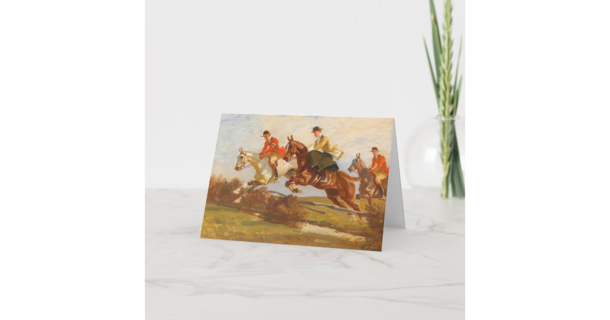 Springreiter | Angelo Jank Card | Zazzle