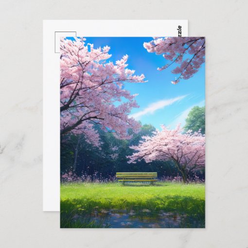 Springtime in the Park Postcard | Zazzle