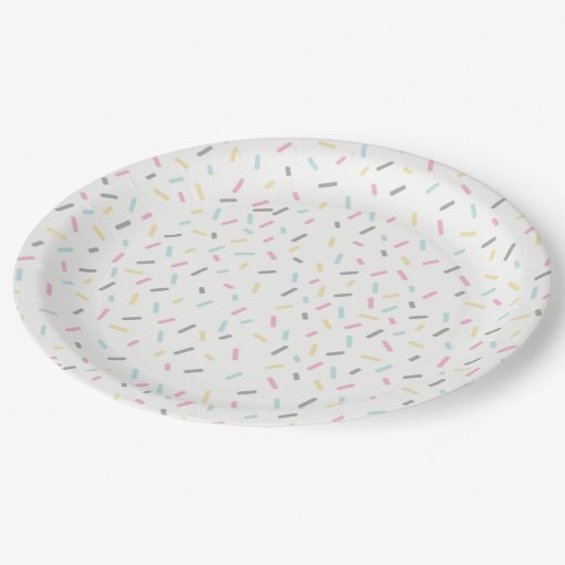 Sprinkle Party Plates (White) | Zazzle