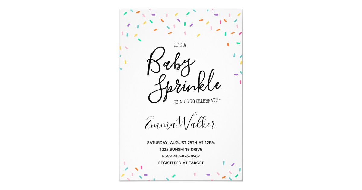 Sprinkles Baby Shower invitation | Zazzle.com