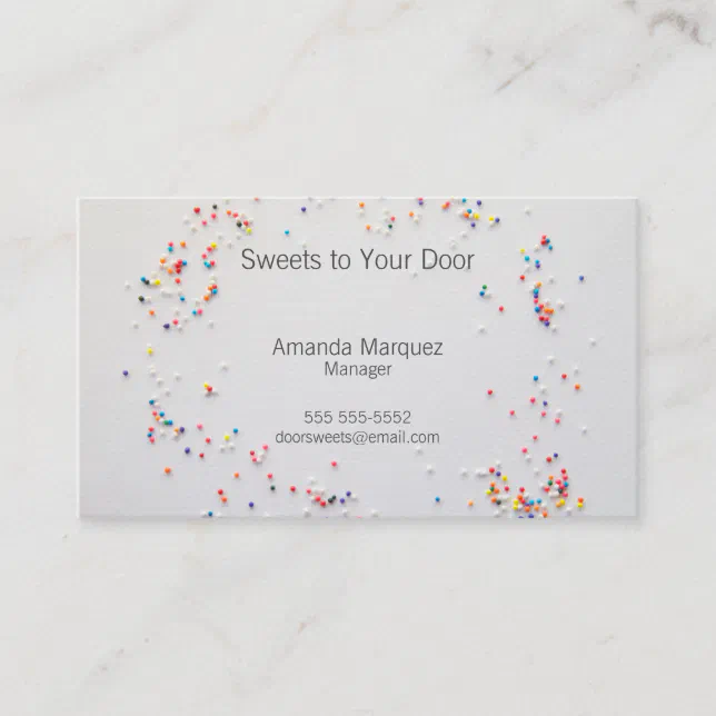Sprinkles Business Card | Zazzle