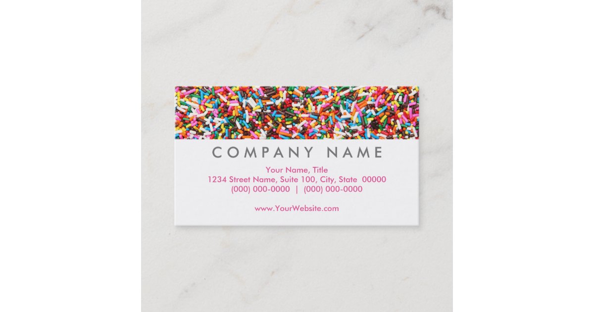 Sprinkles Business Cards | Zazzle