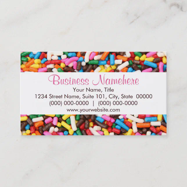 Sprinkles Business Cards | Zazzle