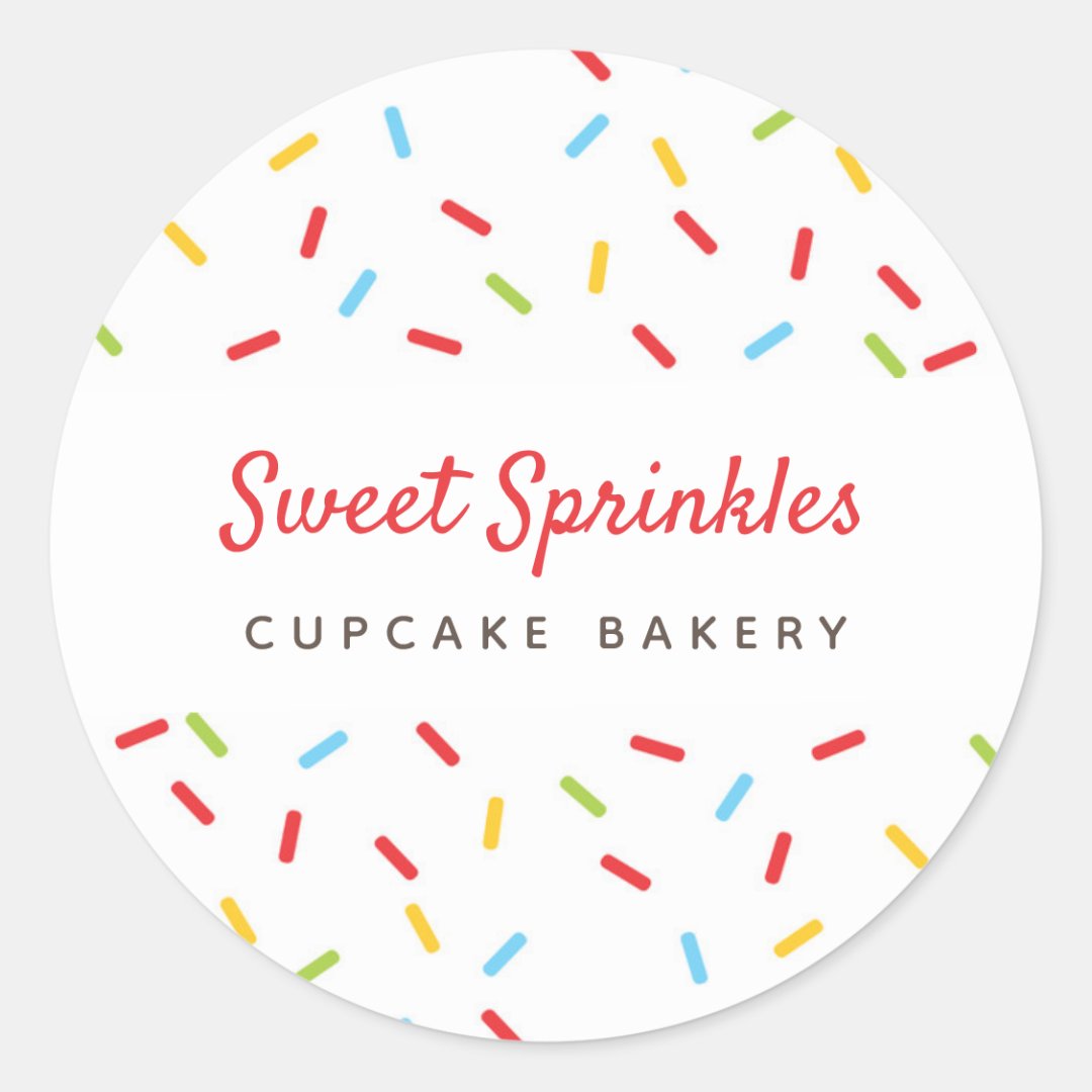 Sprinkles Colorful Bakery Desserts Catering Pastry Classic Round ...