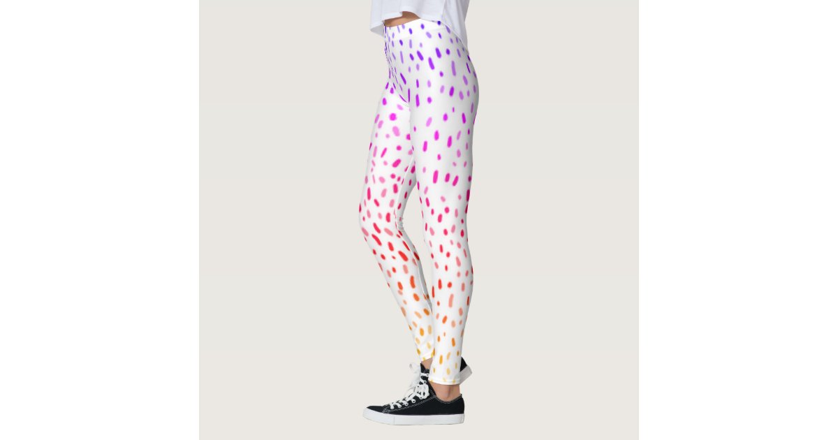 "SPRINKLES!" Fun Colorful Yoga Pants Leggings | Zazzle