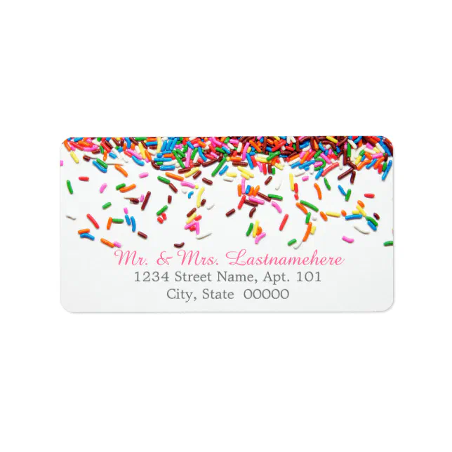 Sprinkles Labels | Zazzle