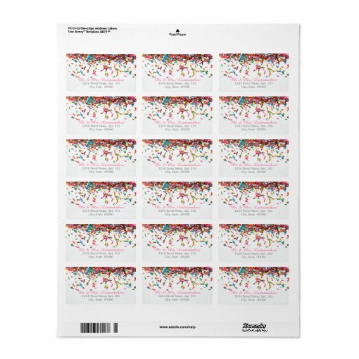 Sprinkles Labels | Zazzle