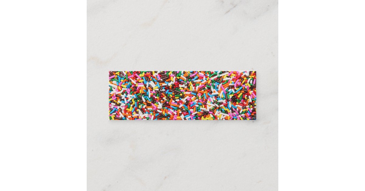 Sprinkles Mini Business Card | Zazzle