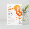 Spritz The Night Away Birthday Party Invitation | Zazzle