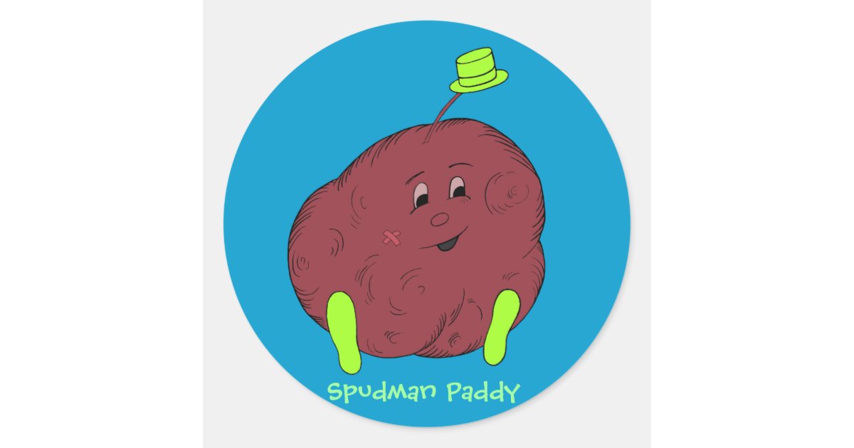 Spudman Paddy sticker | Zazzle