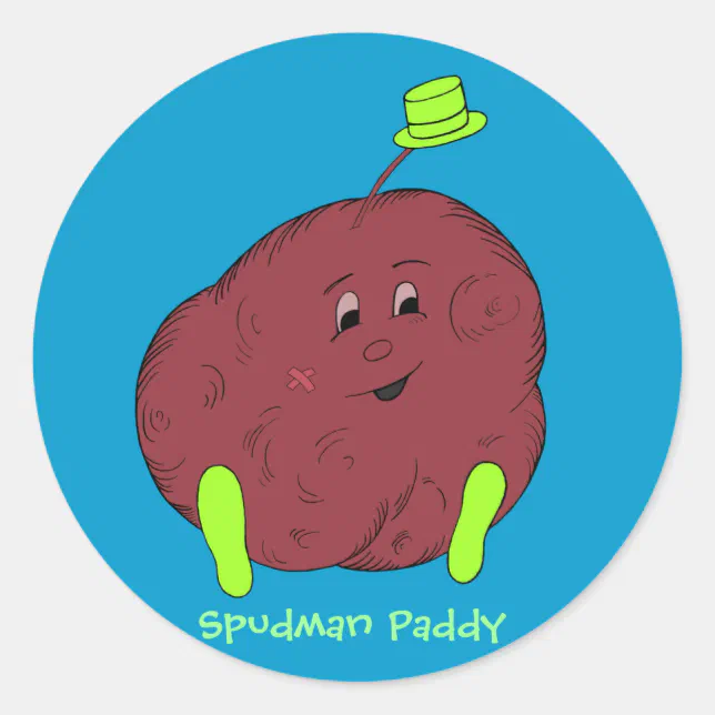 Spudman Paddy sticker | Zazzle