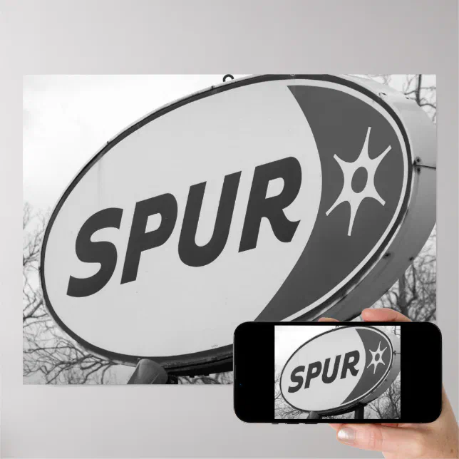Spur Gas Station Poster | Zazzle