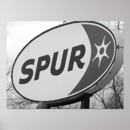 Spur Gas Station Poster | Zazzle