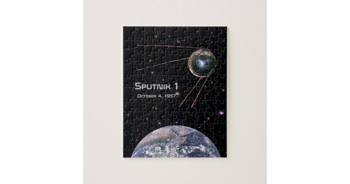 Sputnik 1 Earth Satellite Jigsaw Puzzle | Zazzle