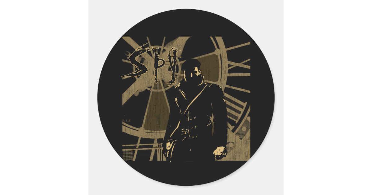 Spy Classic Round Sticker | Zazzle