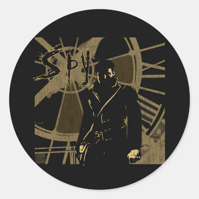 Spy Classic Round Sticker | Zazzle