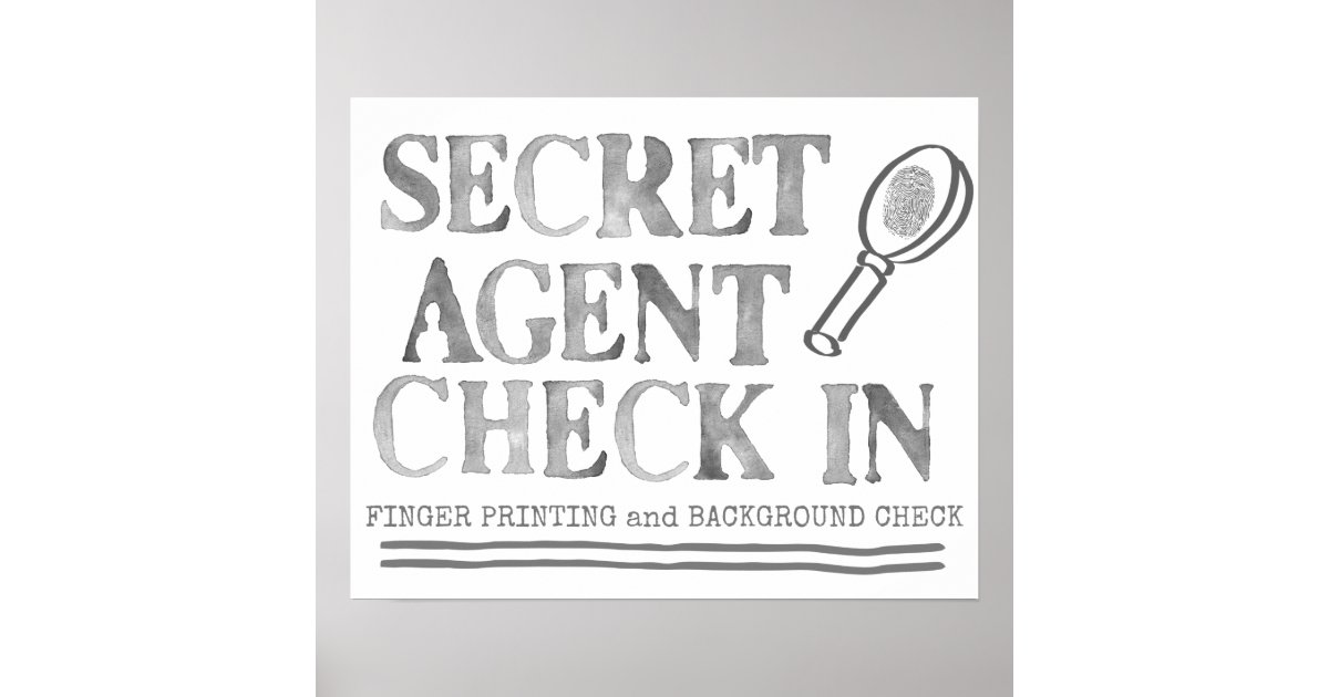 Spy Party Welcome Sign | Zazzle