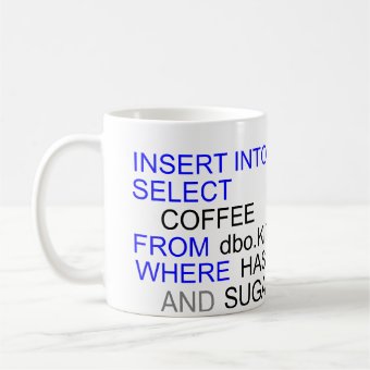 SQL Server Programmers Coffee Mug | Zazzle