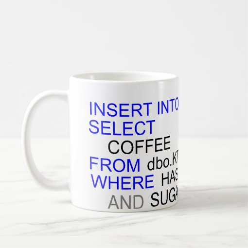 SQL Server Programmers Coffee Mug | Zazzle