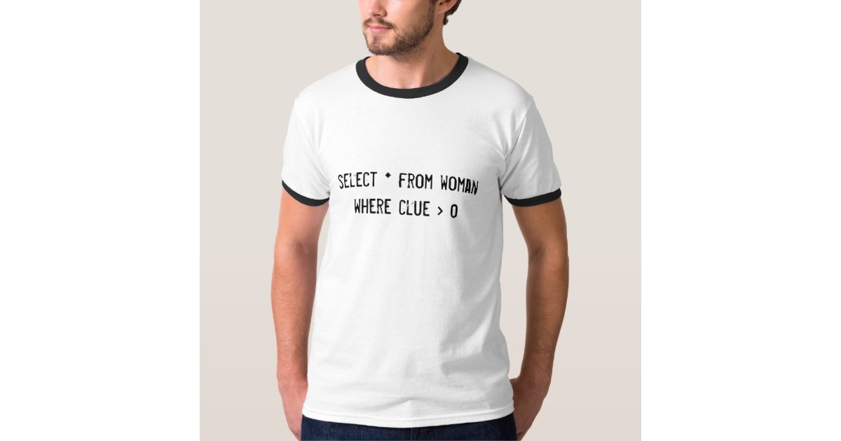 SQL T-Shirt | Zazzle