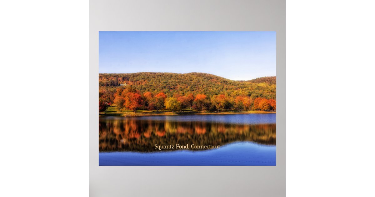 Squantz Pond, Connecticut Poster | Zazzle