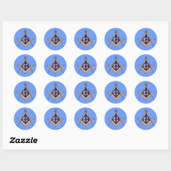 Square and Compass Sticker | Zazzle