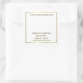 Square Author Signature Gold Bookplate | Zazzle