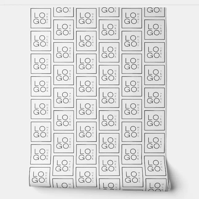 Square Company Business Logo Store Shop or Office Wallpaper | Zazzle