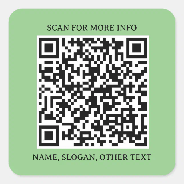 Square Connect: Business QR Code Sticker | Zazzle