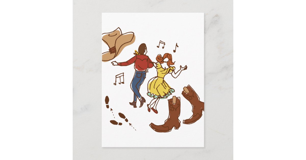 Square Dance Postcard | Zazzle