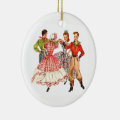 Square Dancing Ceramic Ornament | Zazzle