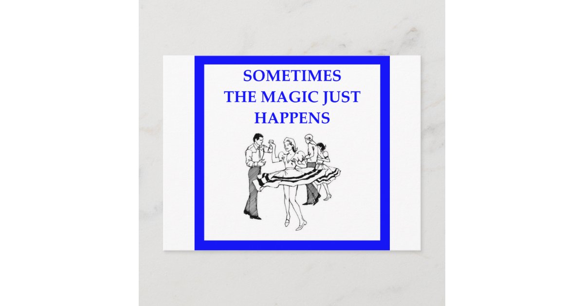 square dancing postcard | Zazzle
