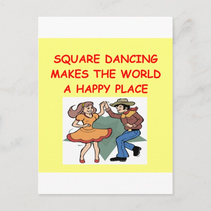 square dancing postcard | Zazzle.com