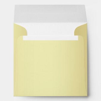Square Gold Metallic Color Wedding Invitation Envelope | Zazzle