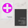 Square Photo 0157 - Big Plus Sign - Magenta Business Card | Zazzle
