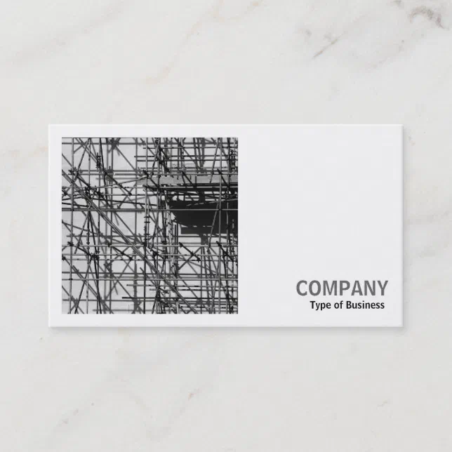 Square Photo (v2) - Scaffolding Business Card | Zazzle