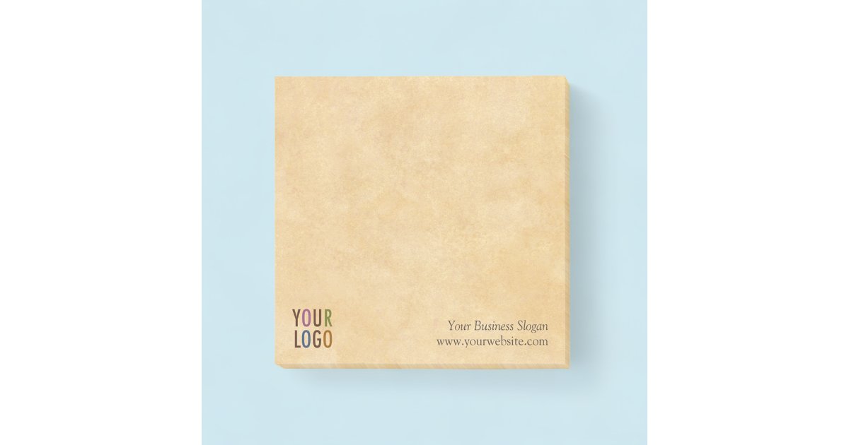 Square Post-it® Notes with Company Logo No Minimum | Zazzle