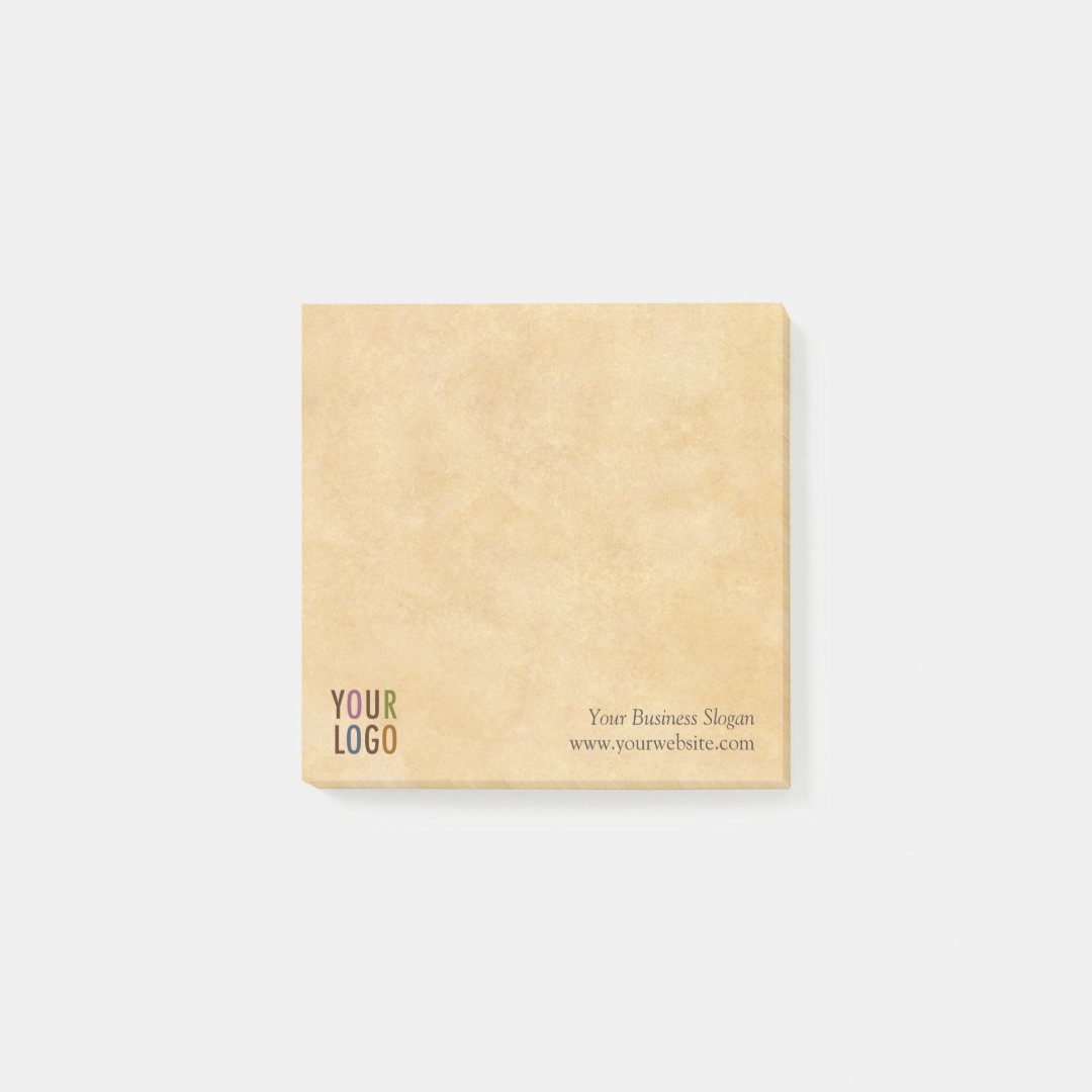 Square Post-it® Notes with Company Logo No Minimum | Zazzle