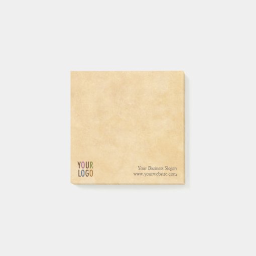 Square Post-it® Notes with Company Logo No Minimum | Zazzle