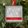 Square premium Christmas photo ornament | Zazzle