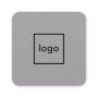 Square professional white add your custom logo square business card ...