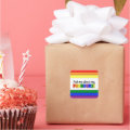 Square Pronouns Sticker (Rainbow) | Zazzle