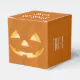 Square Pumpkin Halloween Favor Box -Trick or Treat | Zazzle