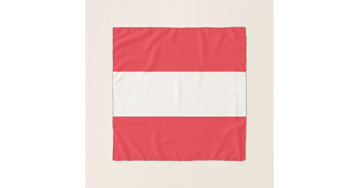 Square Scarf with flag of Austria | Zazzle